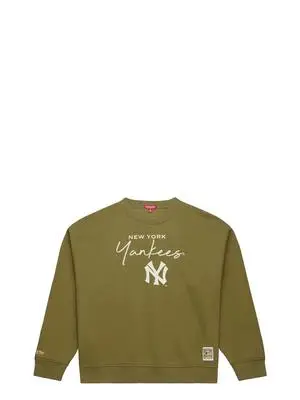 Mitchell & Ness New York Yankees Cooperstown Collection Fleece Sweatshirt - Olive