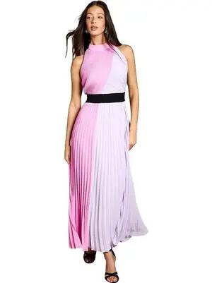 Coast Color Block High Neck Maxi Dress - Multi