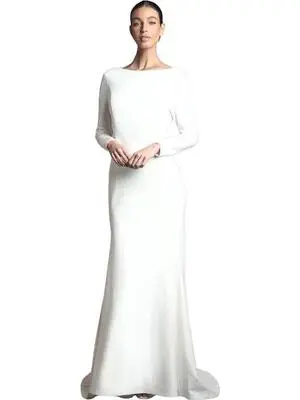 Coast Slash Neck Maxi Dress - Ivory