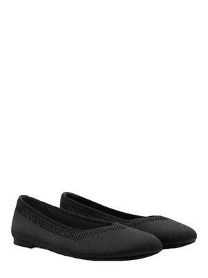Vivaia Tila Wide Toe Box Ballet Flats - Black