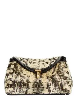 TOTEME T-lock Paisley Jacquard Clutch - Rye/black