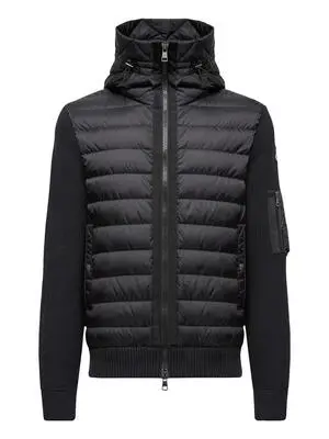 Moncler Zip-up Padded Cardigan - Black