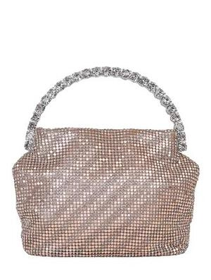 Badgley Mischka Effie Mesh Pouch Clutch - Gold