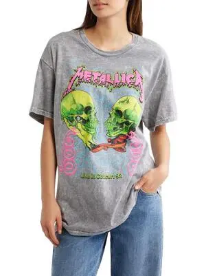 MERCH TRAFFIC Metallica Graphic Tee - Grey