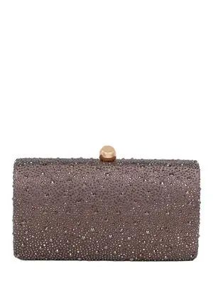 Badgley Mischka Fern Crystal Minaudière - Bronze