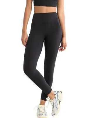 Zella Studio Luxe High Waist Pocket Leggings - Black
