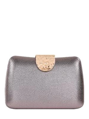 Badgley Mischka Tatum Faux Leather Clutch - Bronze