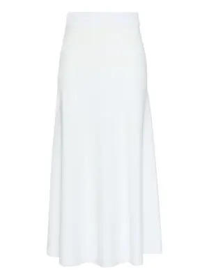 Max Mara Flared Knit Skirt - White