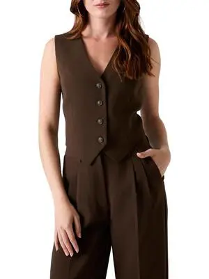 Guess Theoline Perfect Vest - Medium Brown