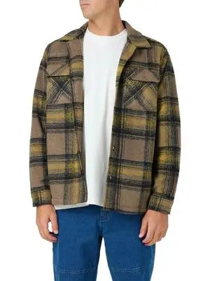 O'Neill Og Lux Plaid Fleece Shirt Jacket - Twill