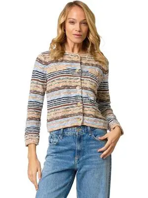 CENTRAL PARK WEST Marlon Textured Stitch Cardigan