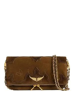 Zadig&Voltaire Rock Western Leather Crossbody Bag - Cognac
