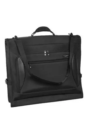 WALLYBAGS Premium Garment Bag With Shoulder Strap And Multiple Pockets - Black