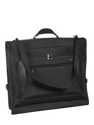 WALLYBAGS Premium Garment Bag With Shoulder Strap And Multiple Pockets - Black
