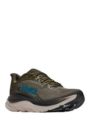 HOKA® Clifton Running Shoe - Antique Olive/grey
