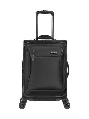 WALLYBAGS Expandable Spinner Carry-on With Padded Electronics Pockets - Black