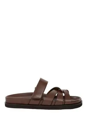 BOBBIES Atlas Flat Sandals - Chocolate
