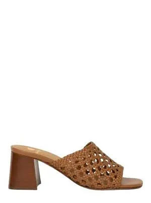 BOBBIES Bobbies Kelly Heeled Mules Camel