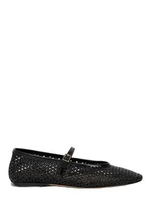 BOBBIES Bobbies Maya Ballet Flats With Instep Strap Absolute Black
