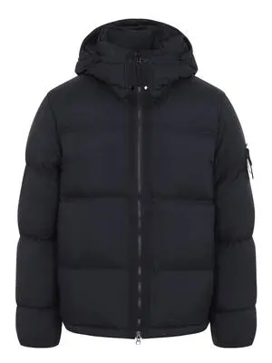Stone Island Hooded Down Padded Ripstop Jacket - Black