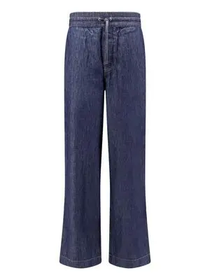 Loewe LOEWE Wide Leg Jeans With Monogram Detail Multicolor