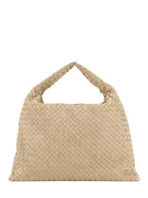Bottega Veneta Suede Hop Shoulder Bag - Brown