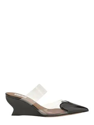 Alaïa Le Coeur Patent Leather Mules - Black