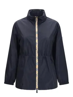 Burberry Short Blackpool Nylon Jacket With Packaway Hood - Black