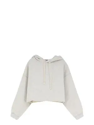 GOLDEN GOOSE Cotton Crop Hoodie - Multicolor