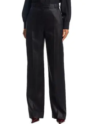 ALEXANDER MCQUEEN Straight Leg Linen Trousers