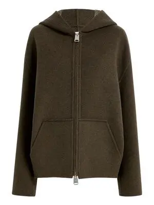 Khaite Dolem Wool Zip-up Blouson Jacket - Brown