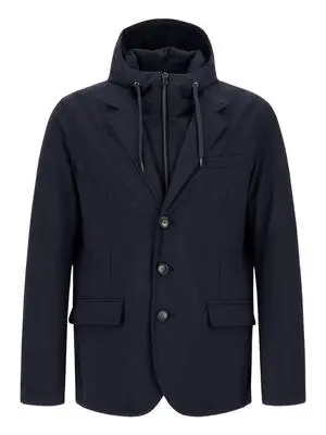 Herno Nylon Blazer Jacket - Blue