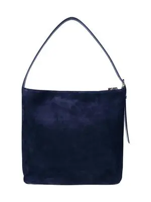 A.p.c. Maxi Calfskin Shoulder Bag - Blu