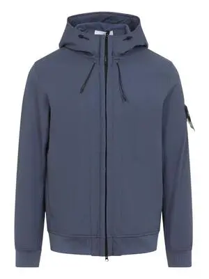 Stone Island Fw26 Technical Down Jacket With Stretch Polyester Blend - Blue