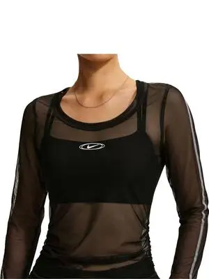 NIKE (wmns) Nike Slim Long-sleeve Sheer T-shirt 'black'