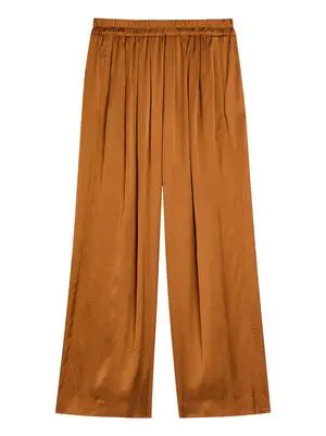 ISABEL MARANT ÉTOILE Isabel Marant Nolia Wide-Leg Satin Trousers