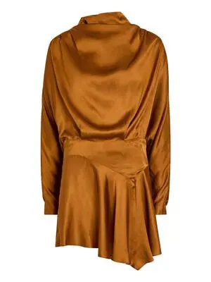 Isabel Marant Étoile Neline Draped Satin Top - Camel