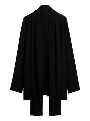 TOTEME TOTEME High Neck Viscose Shirt With Scarf Detail Black