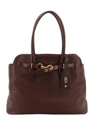 Miu Miu Aventure Leather Handbag - Multicolor