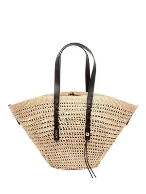 Loewe Large Braided Basket Bag - Multicolor