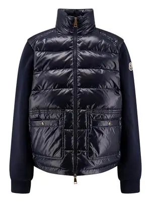 Moncler Padded Jacket With Fabric Details - Multicolor