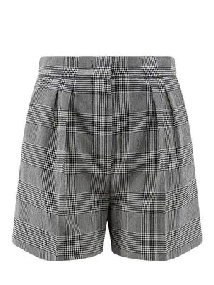 Max Mara Mxmagoraio Virgin Wool Shorts - Multicolor