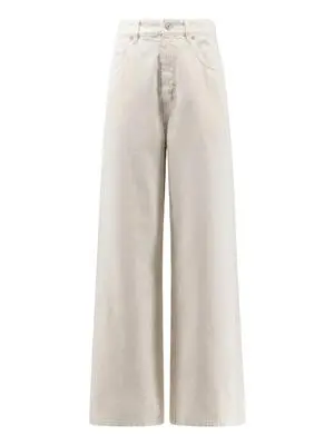 Brunello Cucinelli Relaxed Boyfriend Jeans Soft Barrel Leg - Multicolor