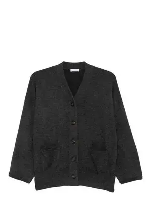 Brunello Cucinelli Oversized Cashmere V-neck Cardigan With Patch Pockets - Multicolor