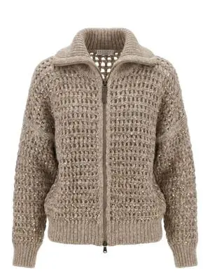 Brunello Cucinelli Wool Cardigan - Multicolor