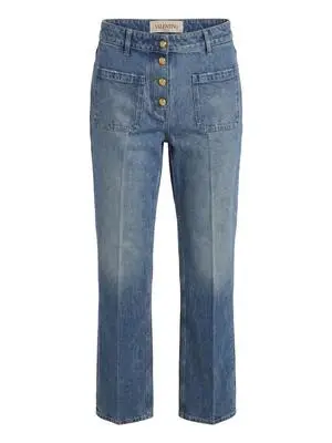 Valentino Garavani VALENTINO GARAVANI Denim Pants Multicolor