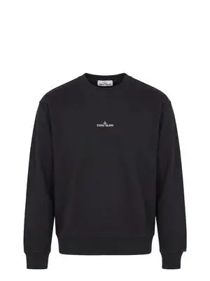 Stone Island Organic Cotton Fleece Sweatshirt - Multicolor