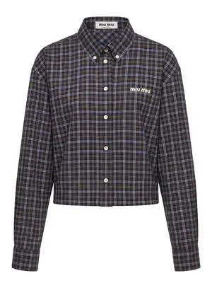 Miu Miu Tartan Print Shirt - Multicolor