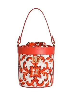 Dolce & Gabbana Majolica-print Canvas Bucket Bag - Multi-color
