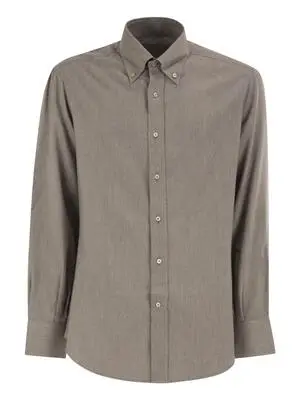 Brunello Cucinelli Long-sleeved Shirt - Gray
